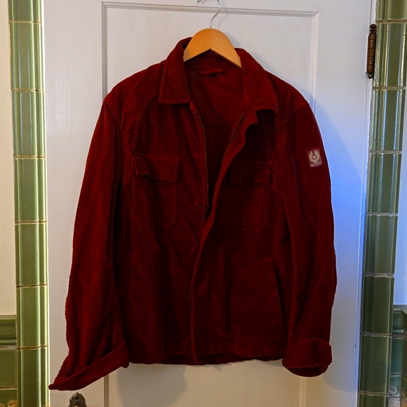 Belstaff | Jackets & Coats | Belstaff Mens Large Red Corduroy Jacket ...